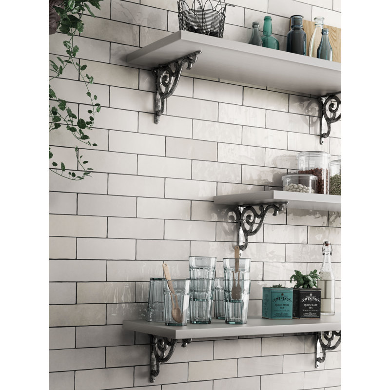 Bedrosians Cloe 2 5 X 8 Ceramic Subway Tile In White Wayfair